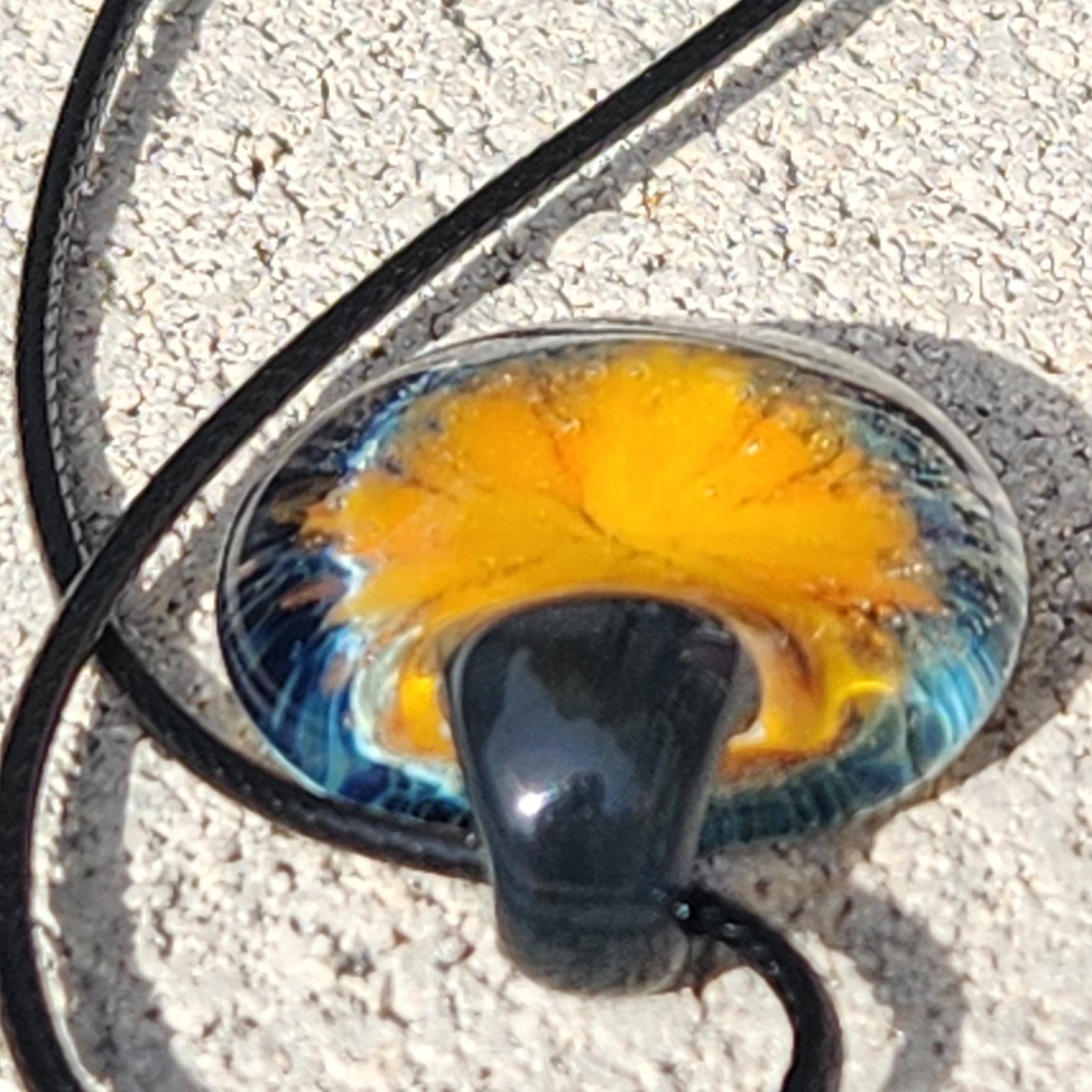 Unique Lampworked Pendant: Hand Blown Jewelry by DragonFire Glass ...